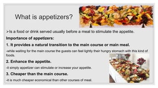 1_Prepare appetizers for beginners for every day use | PPTX