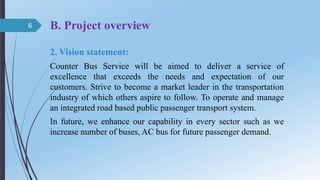 Prepare a project proposal on transportation systems | PPTX