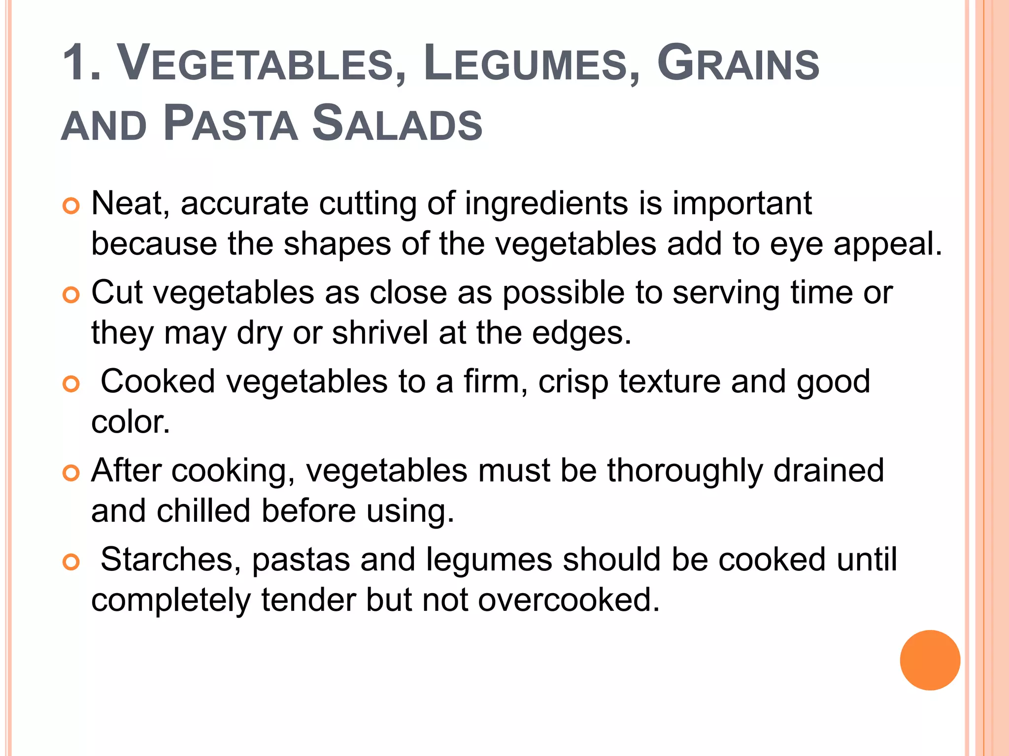 Prepare a variety of salad and dressing | PPTX