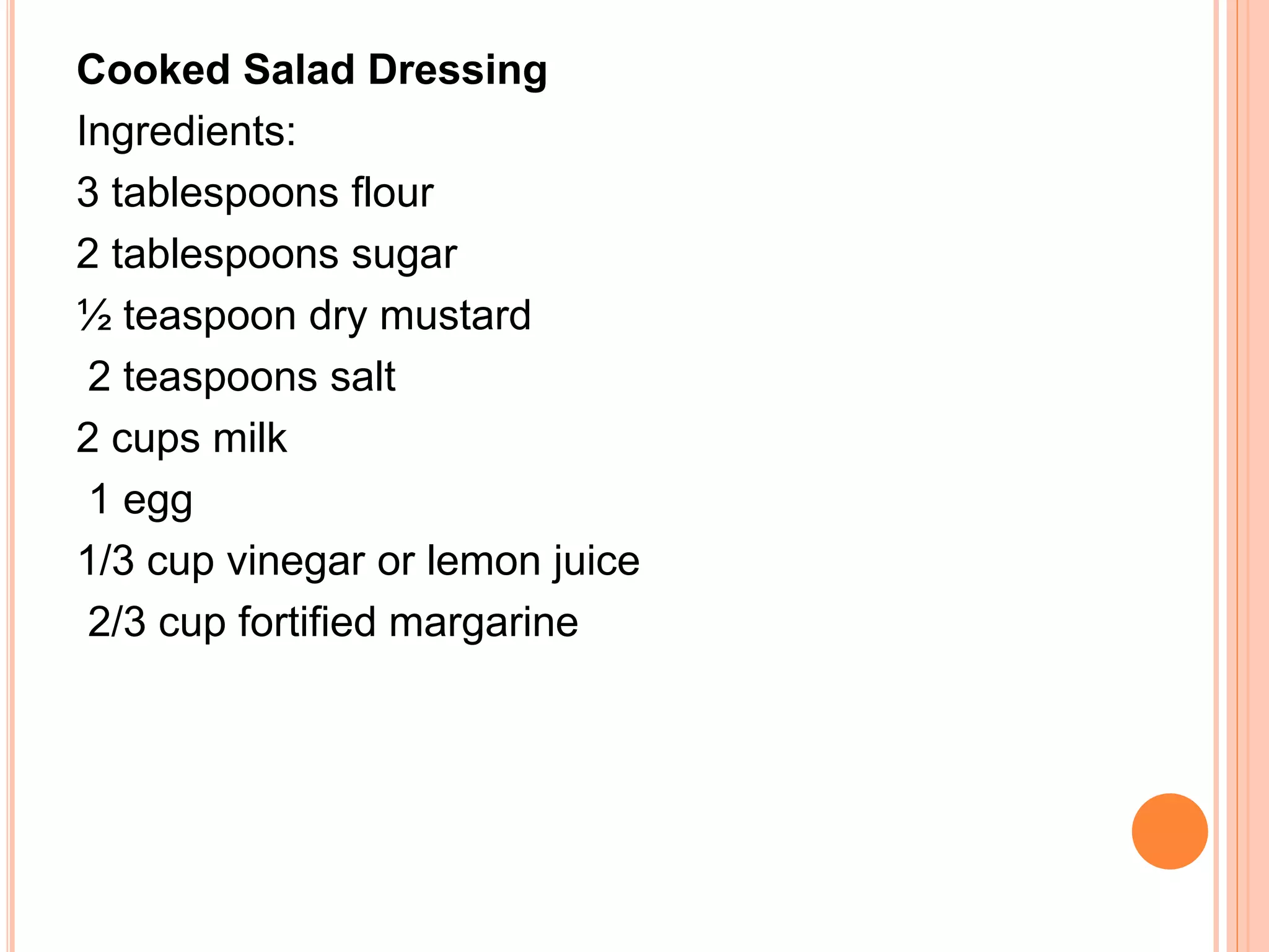 Prepare a variety of salad and dressing | PPTX