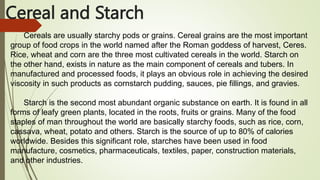 Prepare Cereal and Starch Dishes.pptx Quarter II Module6 | PPTX