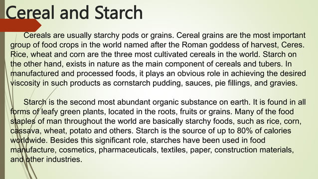Prepare Cereal and Starch Dishes.pptx Quarter II Module6 | PPTX