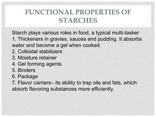 Prepare cereals and starch | PPTX
