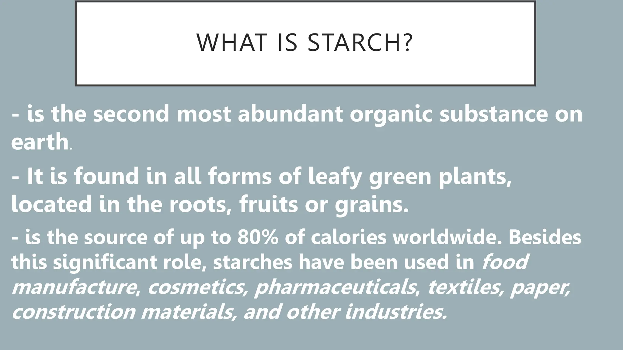 PREPARE CEREALS AND STARCHES presentation | PPTX