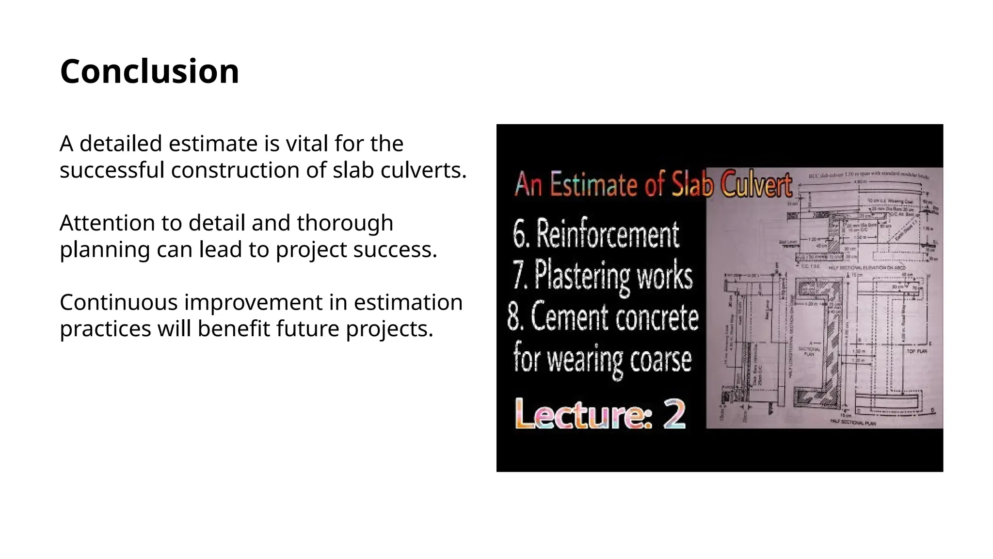 Prepare Detailed Estimate For Construction Of Slab Culvert.pptx