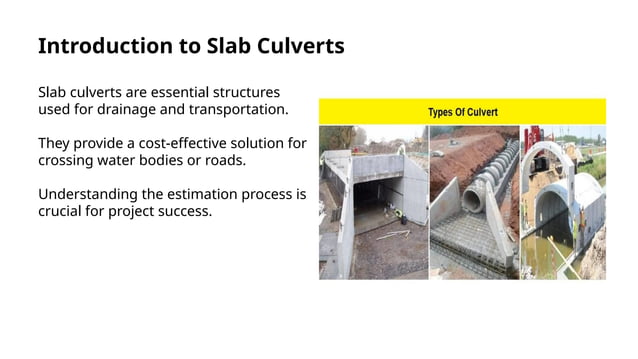 Prepare Detailed Estimate For Construction Of Slab Culvert.pptx