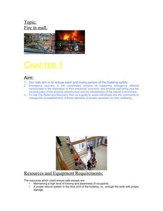 Preparedness fire | DOC | First Aid | Injuries