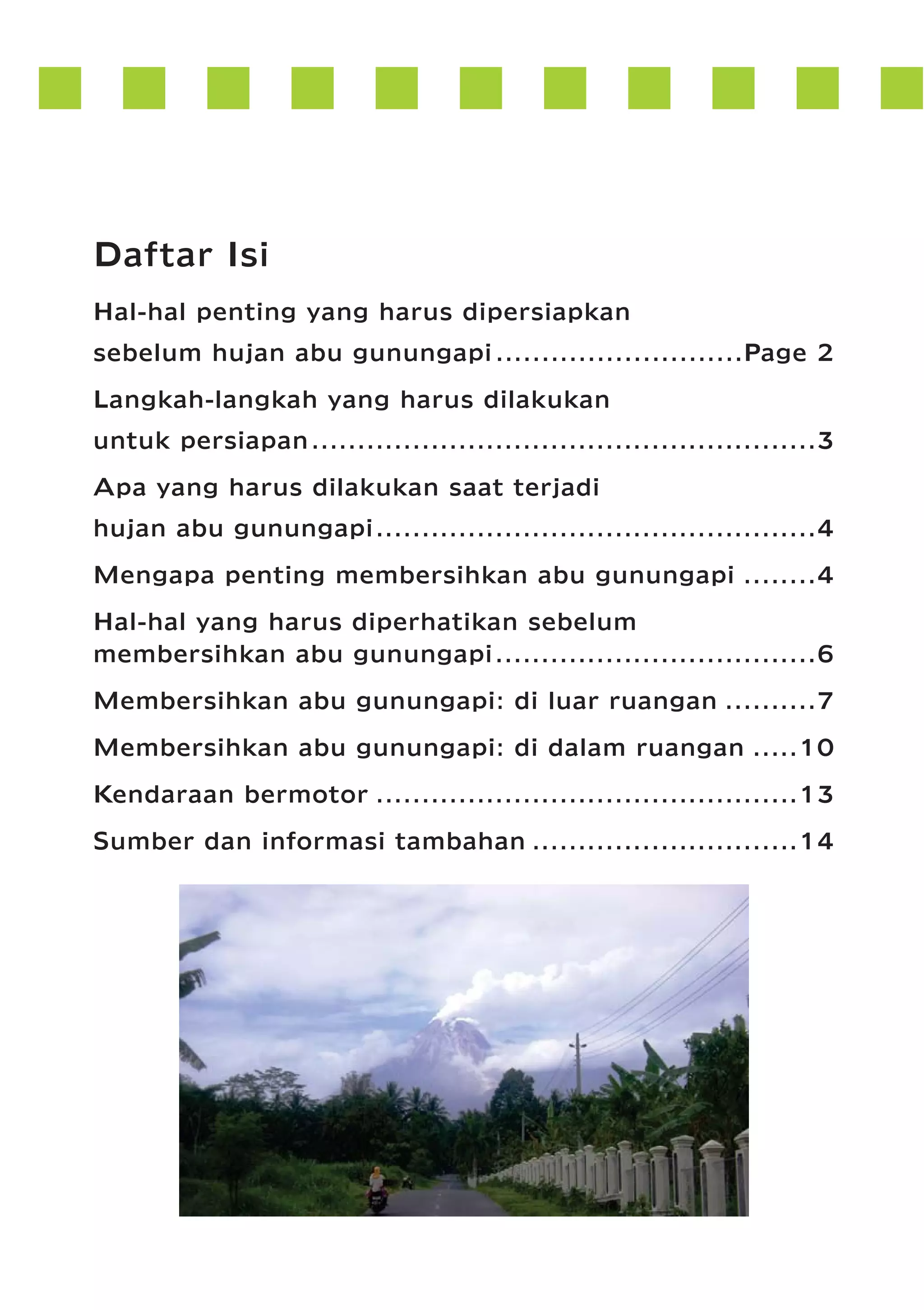 Panduan Pencegahan Terhadap Hujan Abu Gunung API | PDF