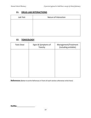 Prepare drug profile | DOCX