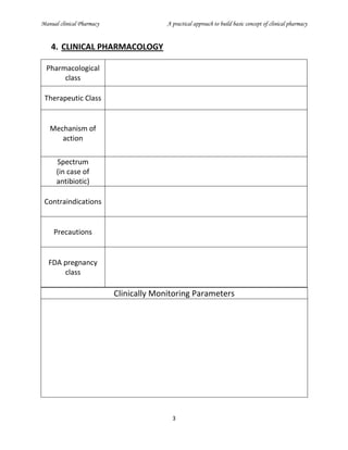 Prepare drug profile | DOCX