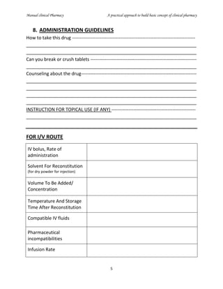 Prepare drug profile | DOCX