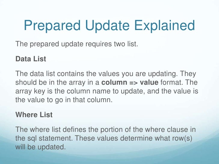 Sql Prepared Statements Tutorial