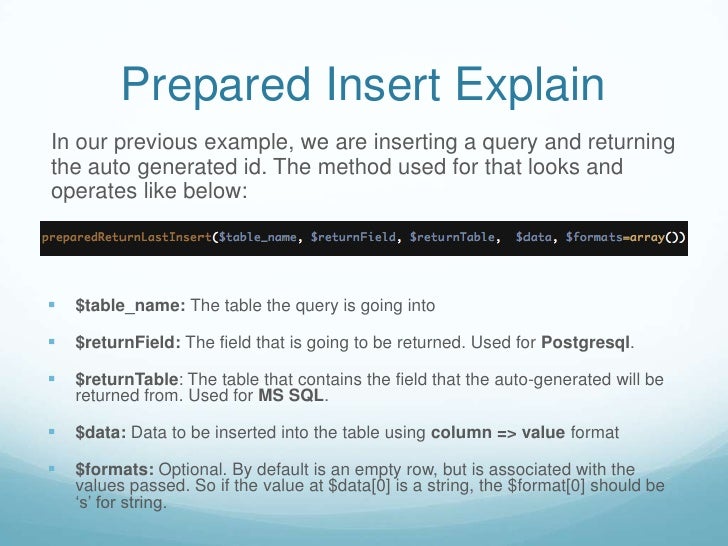 Sql Prepared Statements Tutorial