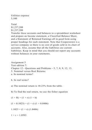 Prepare Financial Statements from Adjusted Trial Balance Worksheet.docx