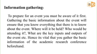 Prepare for an academic conference | PPTX