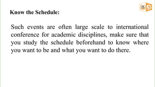 Prepare for an academic conference | PDF