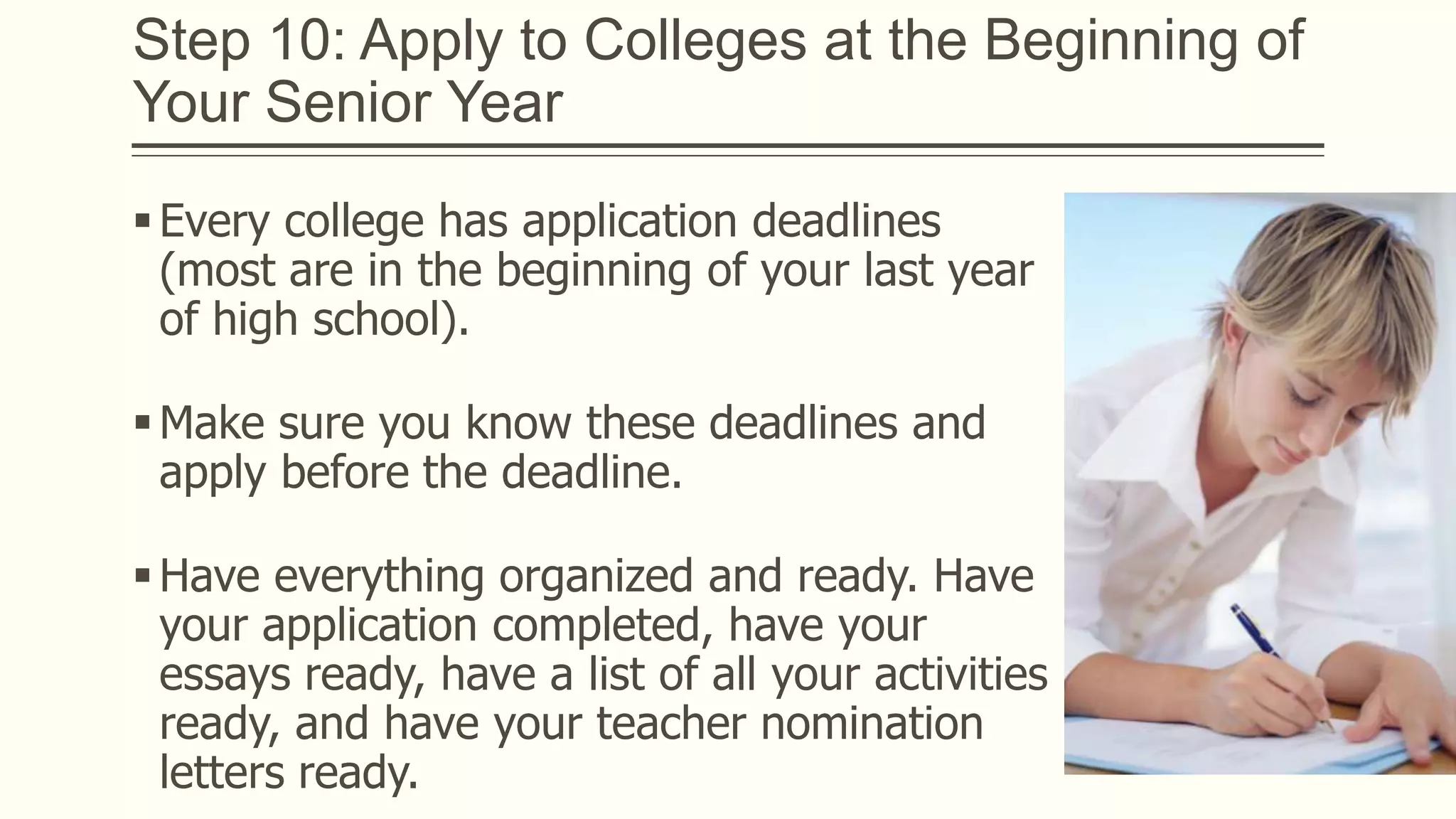 Prepare for College | PPTX