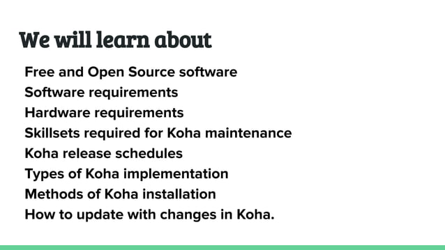 Preparations for Koha implementation: an overview | PPT