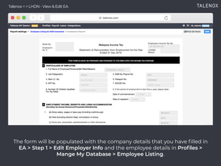 Print Form EA from Talenox | PDF