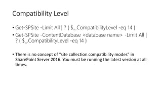 Prepare for SharePoint 2016 - IT Pro best practices for managing your ...