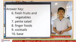 prepare ingredients in appetizer-cookery 9 | PPT