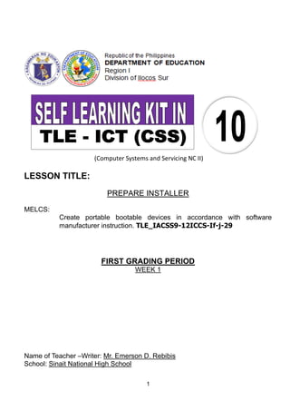 Prepare Installer Week 1.pdf