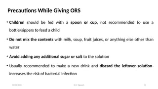 Prepare ORS from ORS packet and explain its use | PPTX