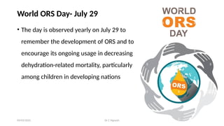 Prepare ORS from ORS packet and explain its use | PPTX