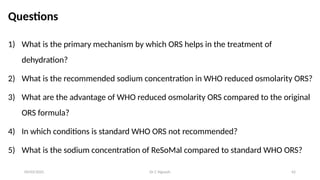 Prepare ORS from ORS packet and explain its use | PPTX