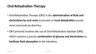 Prepare ORS from ORS packet and explain its use | PPTX