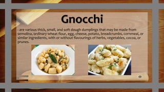 Prepare pasta, grains and farinaceous dishes | PPTX