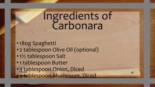 Prepare pasta, grains and farinaceous dishes | PPTX