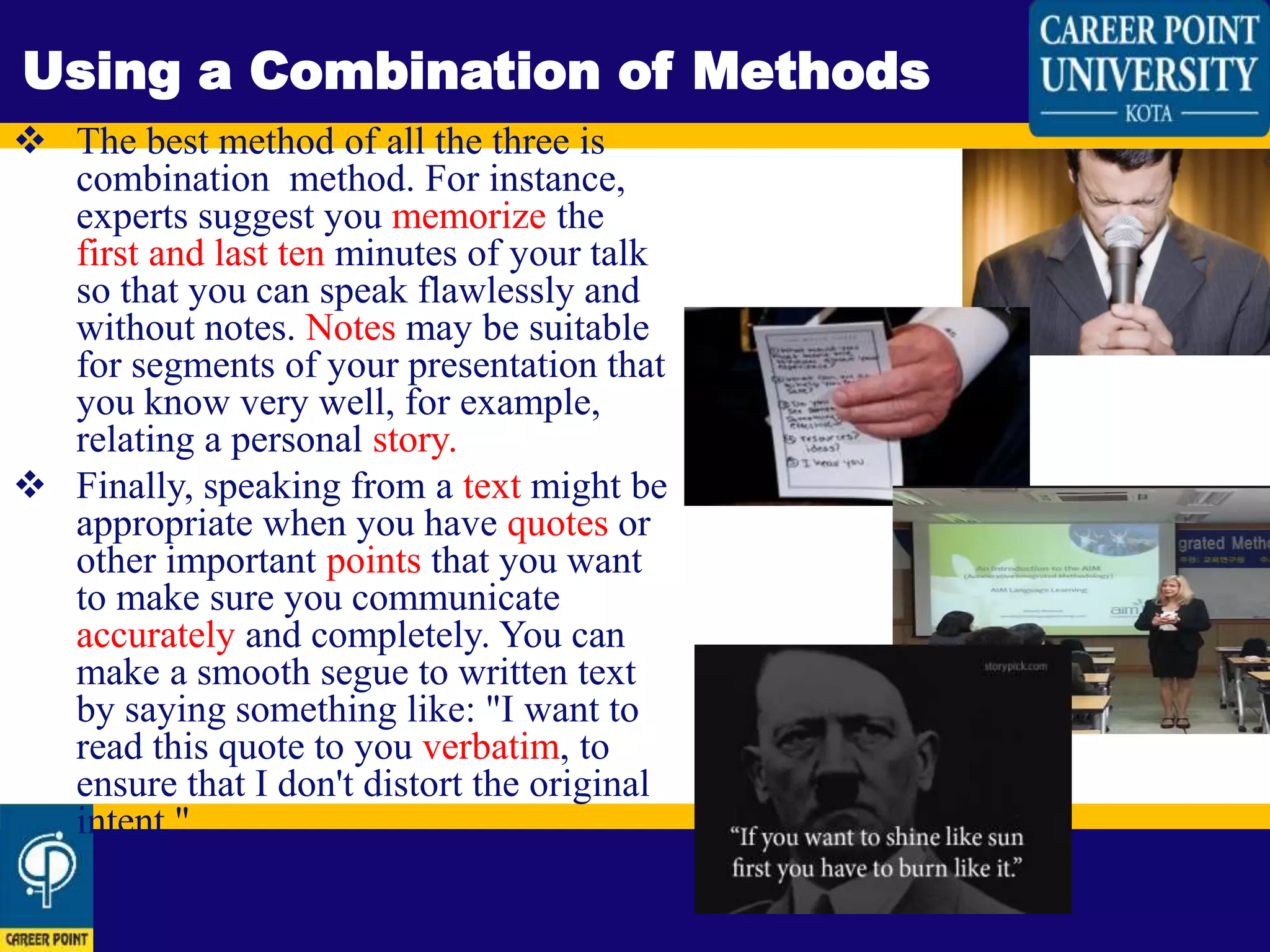 Prepare & practice the introduction and conclusion | PPTX | Educational ...