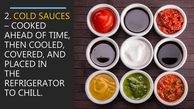 SHS-TVL Prepare Sauces Required for Menu Item.pptx | Cooking | Food & Drink