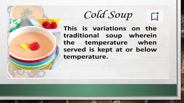 Prepare soups required for menu items COOKERY 10 2ND WEEK.pptx