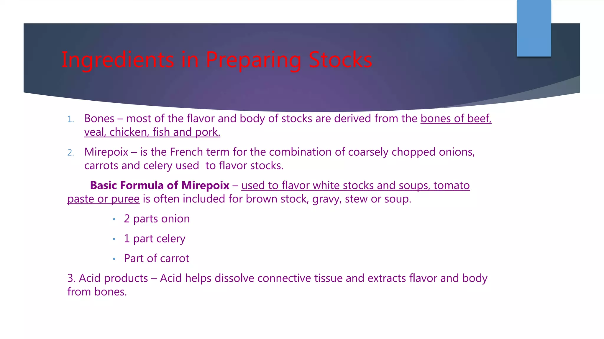 Prepare stocks sauces and soups | PPTX