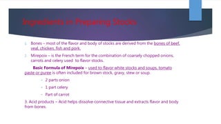 Prepare stocks sauces and soups | PPTX