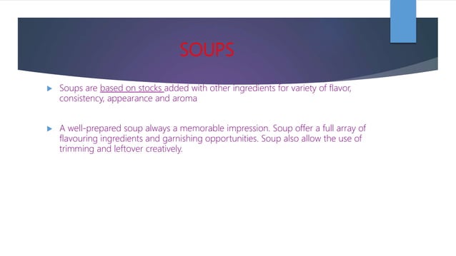 Prepare stocks sauces and soups | PPT