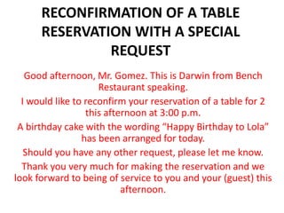 PREPARE THE DINING ROOM.pptx