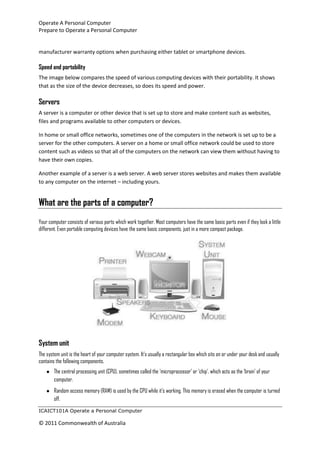 Prepare to use a personal computer | PDF