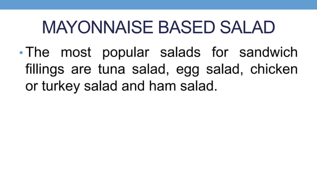 Prepare Variety of Sandwiches | PPTX