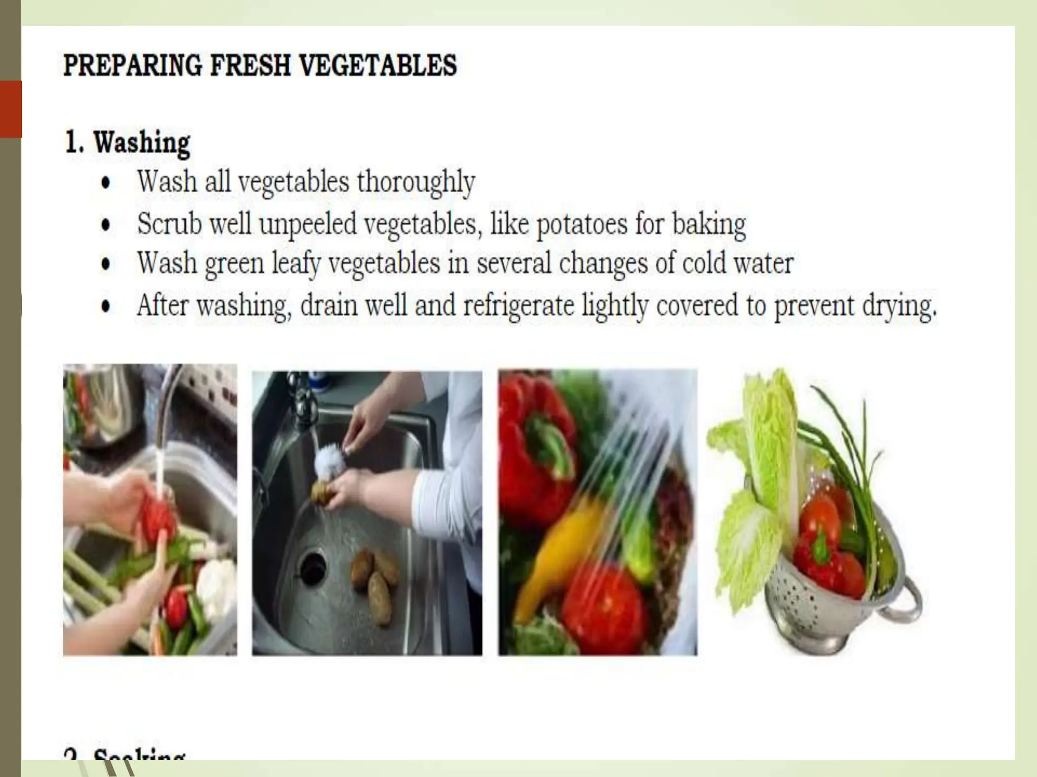 prepare vegetable dishes. ppt. cookery 12 | PPT