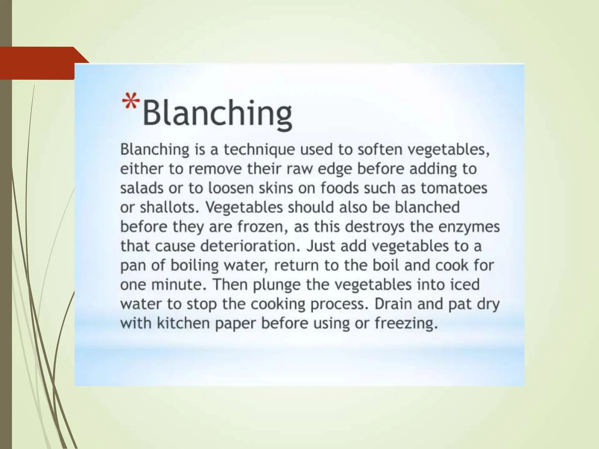 prepare vegetable dishes. ppt. cookery 12 | PPT