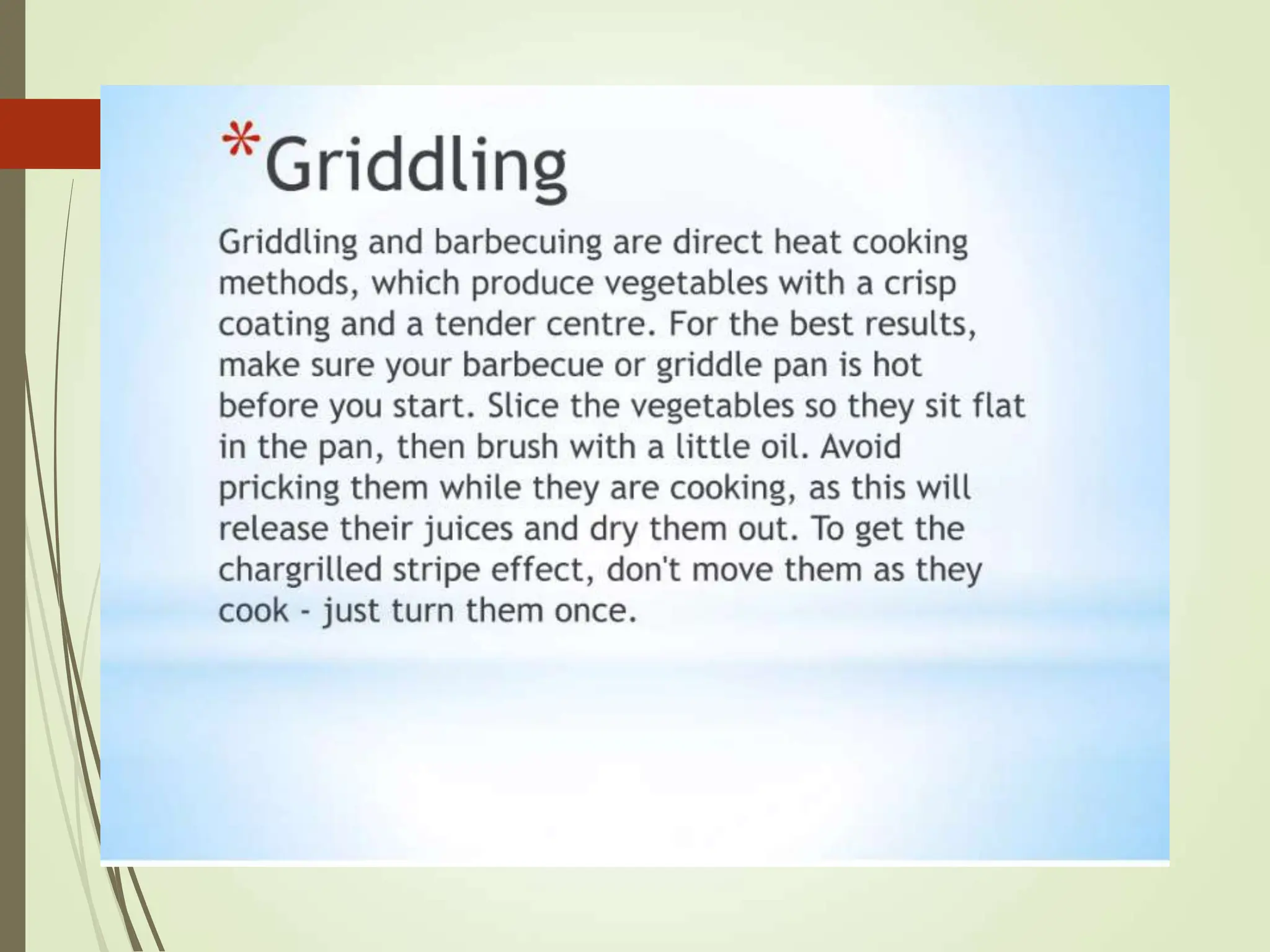 prepare vegetable dishes. ppt. cookery 12 | PPT