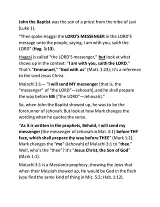 "Prepare ye the way of the Lord" | DOCX