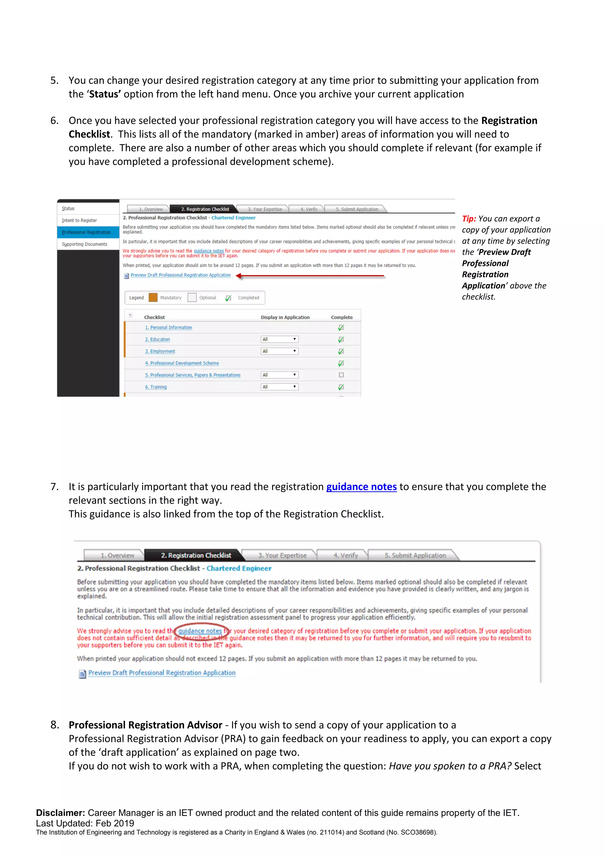 Preparing a-professional-registration-app-v21-feb-2019 | PDF