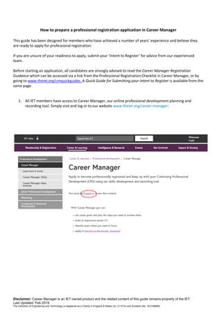 Preparing a-professional-registration-app-v21-feb-2019 | PDF