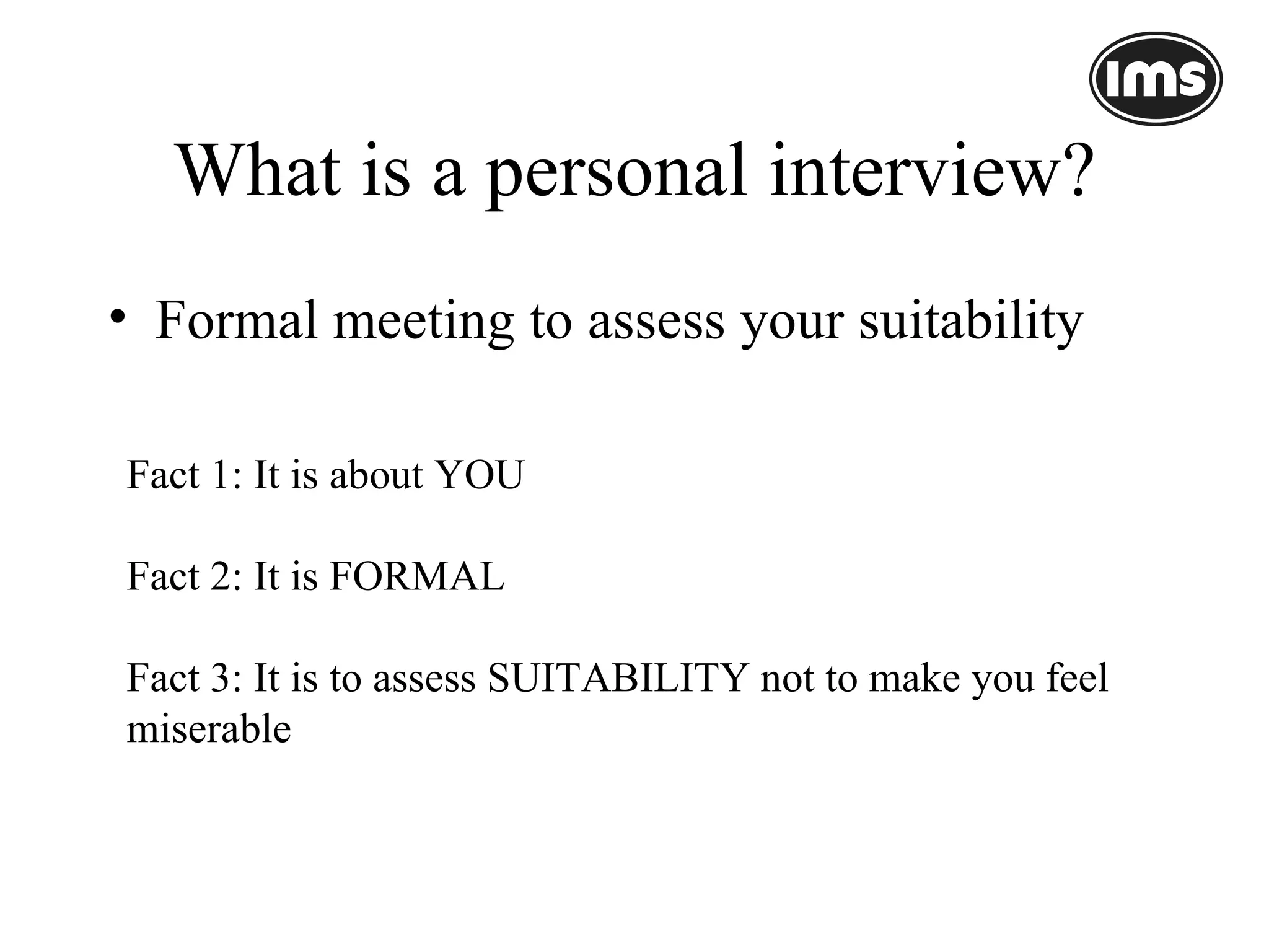 Preparing For An Interview | PPT