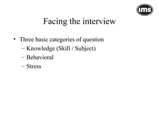 Preparing For An Interview | PPT