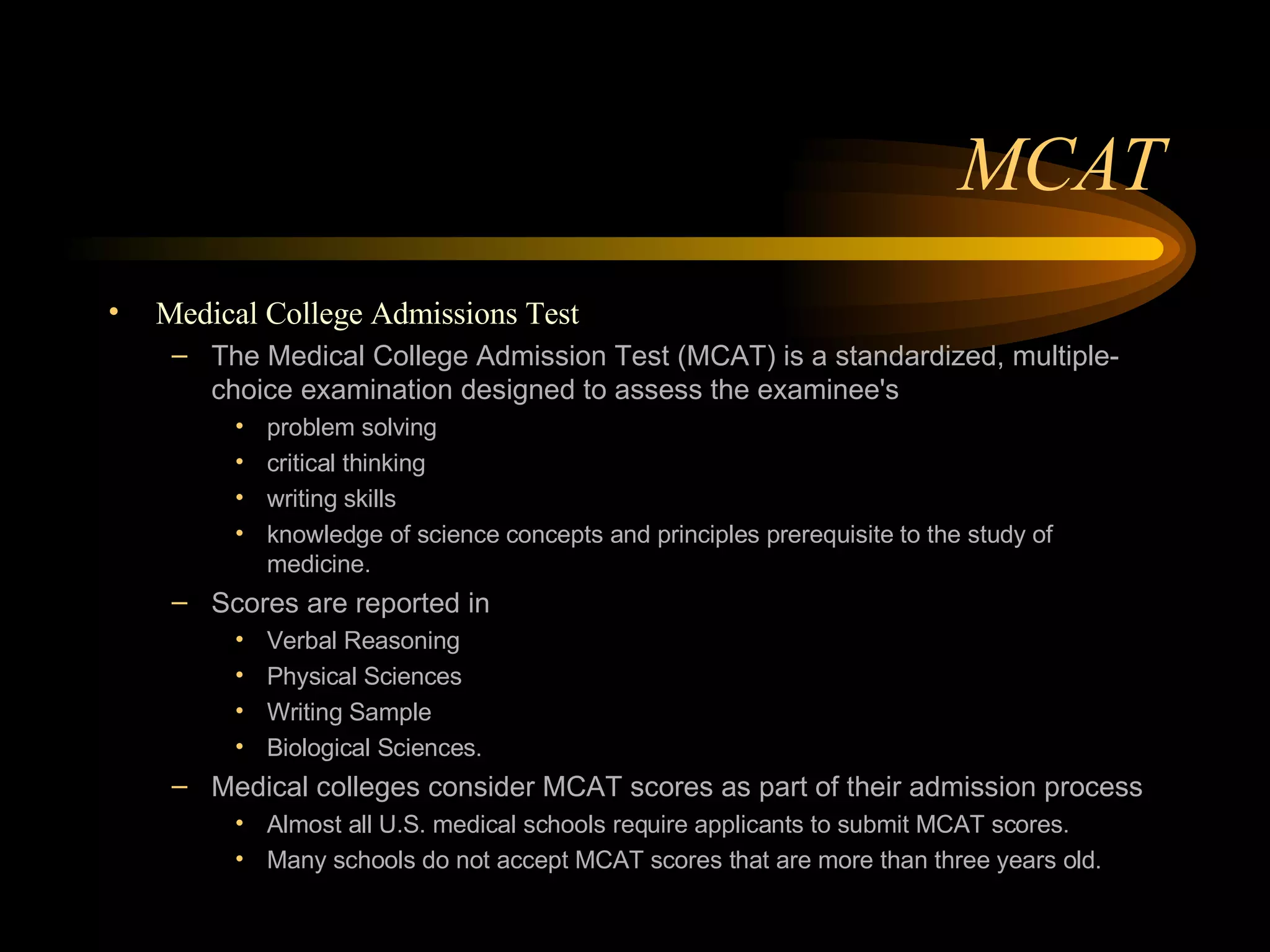 Preparing for the Computerized MCAT | PPT